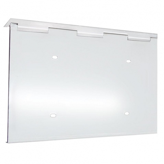 Stainless 1 License Plate Holder w/ Hinge - Texas Chrome Shop