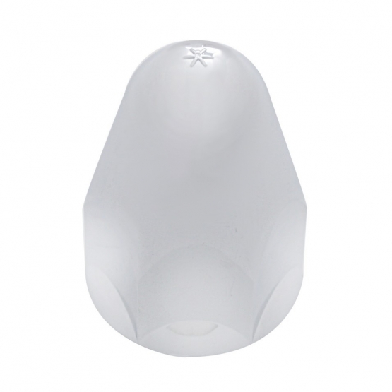 1 1/2" x 2 3/4" Slotted Bullet Nut Cover - Push-On - Texas Chrome Shop