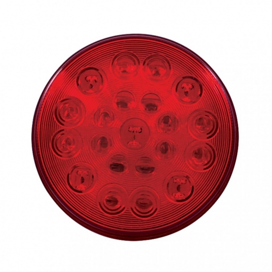 21 LED "Competition Series" 4" Stop, Turn & Tail Light - Red LED/Red ...