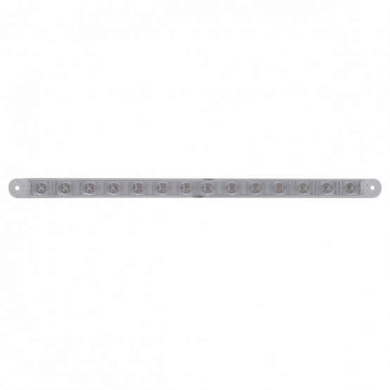 14 LED 12" Sequential Auxiliary/Utility Light Bar - Red LED/Clear Lens ...