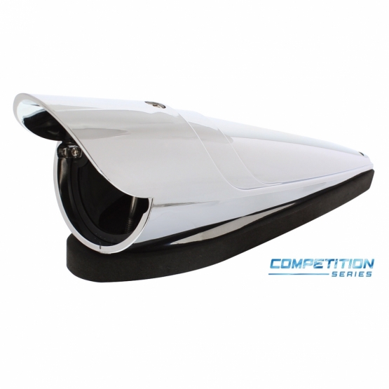 Chrome Cab Light Housing with Visor - Texas Chrome Shop