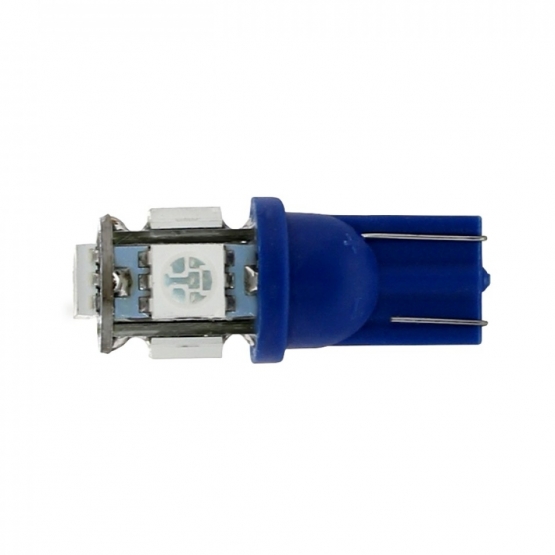 5 High Power LED 194 Bulb - 360Œ_ - Blue - Texas Chrome Shop