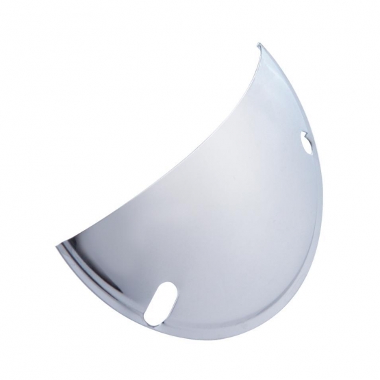 7" Round Stainless Headlight Shield - Texas Chrome Shop