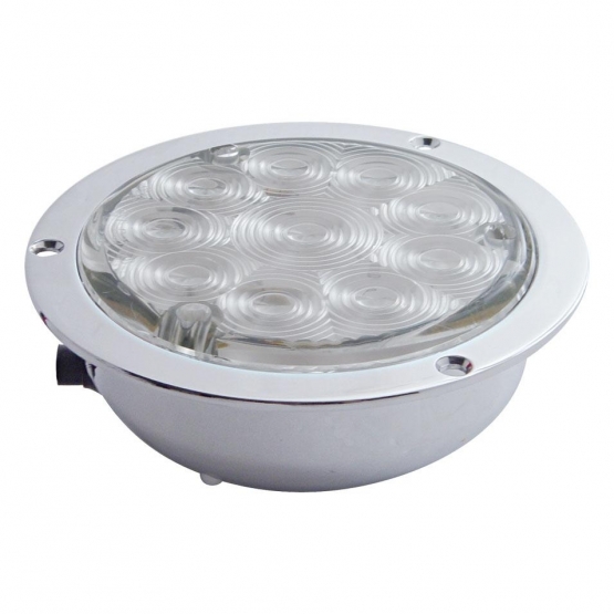 10 LED Deep Dish 4" Stop, Turn & Tail - Red LED/Clear Lens - Texas ...
