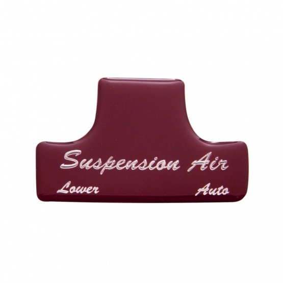 "Suspension Air" Switch Guard Sticker Only - Red - Texas Chrome Shop