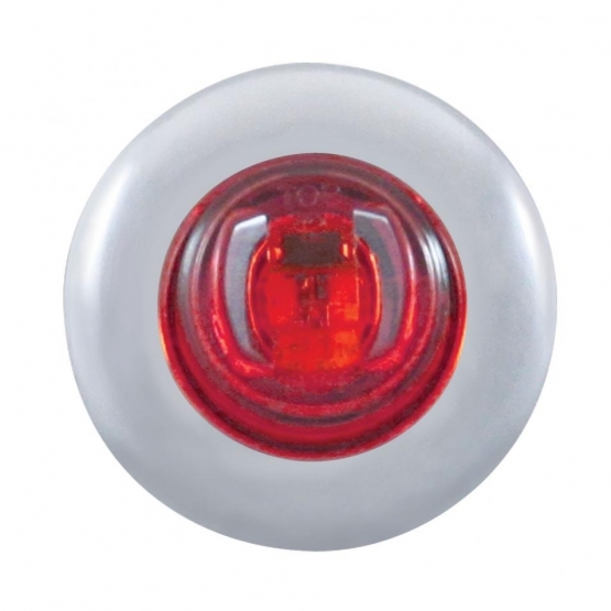 2 LED Mini Clearance/Marker Light w/ Bezel - Red LED/Red Lens - Texas ...
