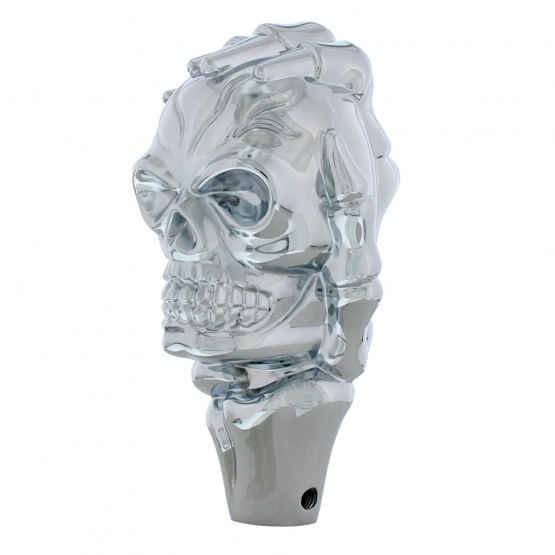 Chrome Skull Shift Knob - Texas Chrome Shop