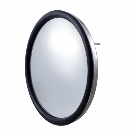 Stainless 8 1/2" Convex Mirror - Center Stud - Texas Chrome Shop